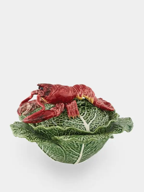 BORDALLO PINHEIRO Cabbage And Lobster Soup Bowl - Red