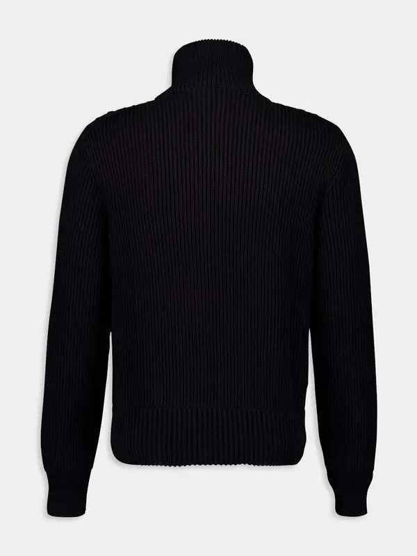 Alexander McQueen Tartan Zipped Knitted Cardigan - Red