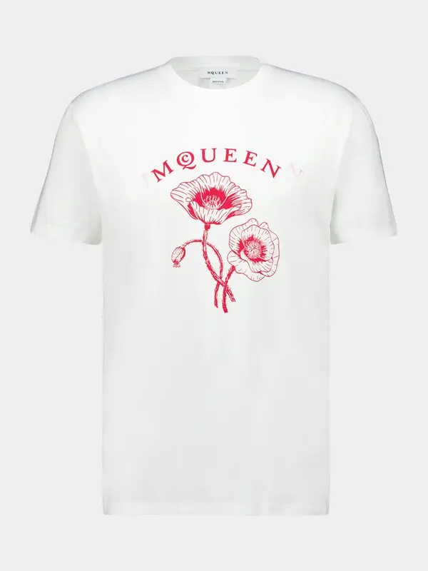 Alexander McQueen And Poppy T-shirt - White