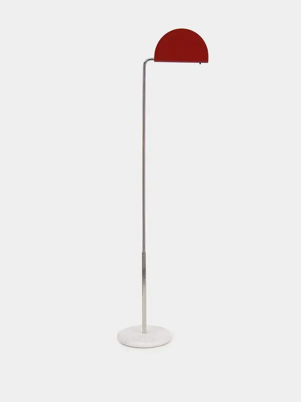 DCWÉDITIONS Mezzaluna Floor Lamp - Red