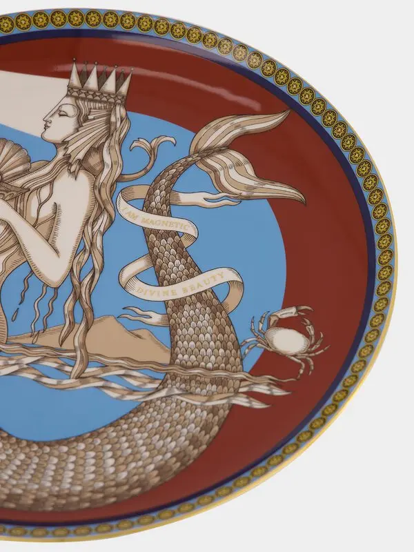 La DoubleJ The Mermaid Bordeaux Decorative Plate