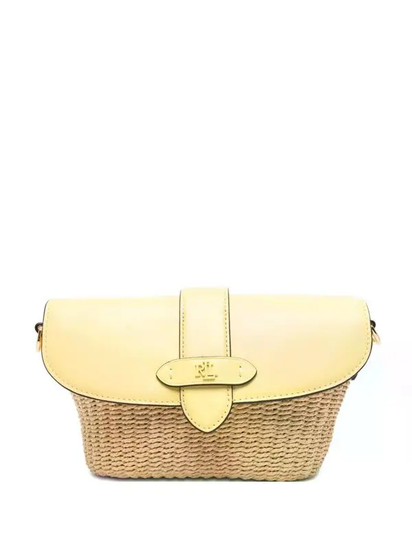Ralph Lauren Lynden Woven Flap Tote Bag
