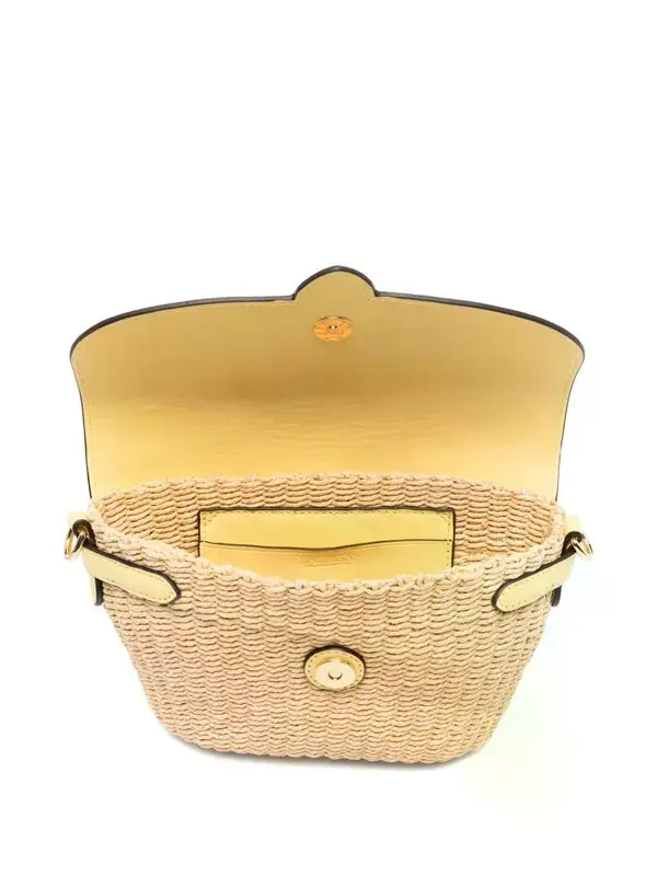 Ralph Lauren Lynden Woven Flap Tote Bag