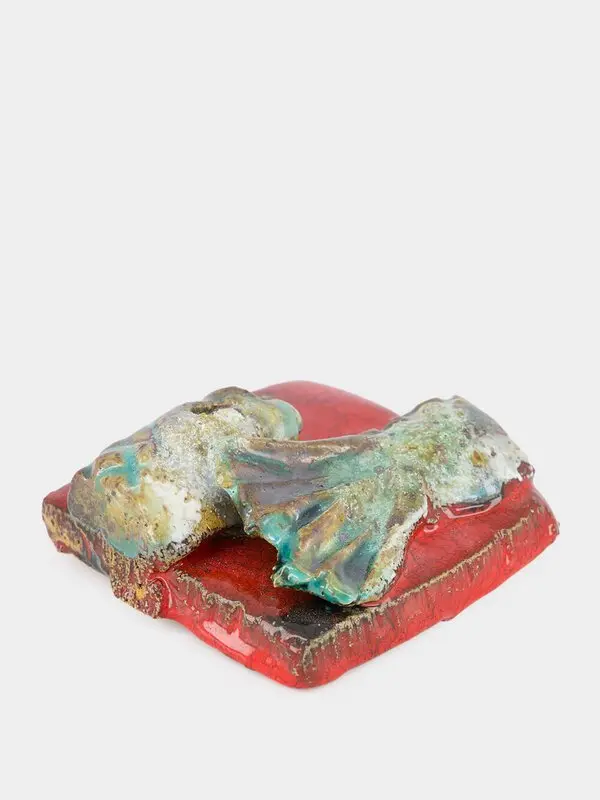 Studio Bongard Sardine Tile 3d Sculpture - Red