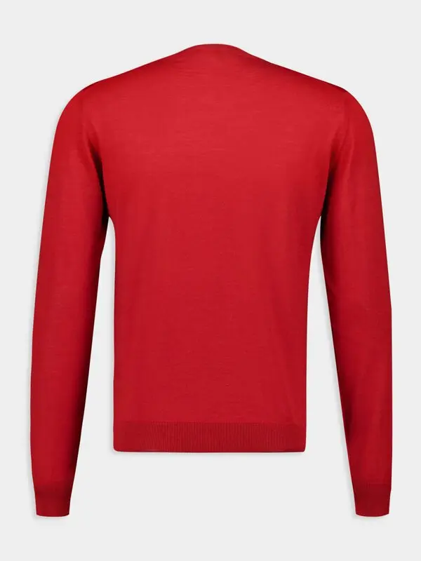 PIACENZA CASHMERE 1733 Crewneck Cashmere Sweater - Red