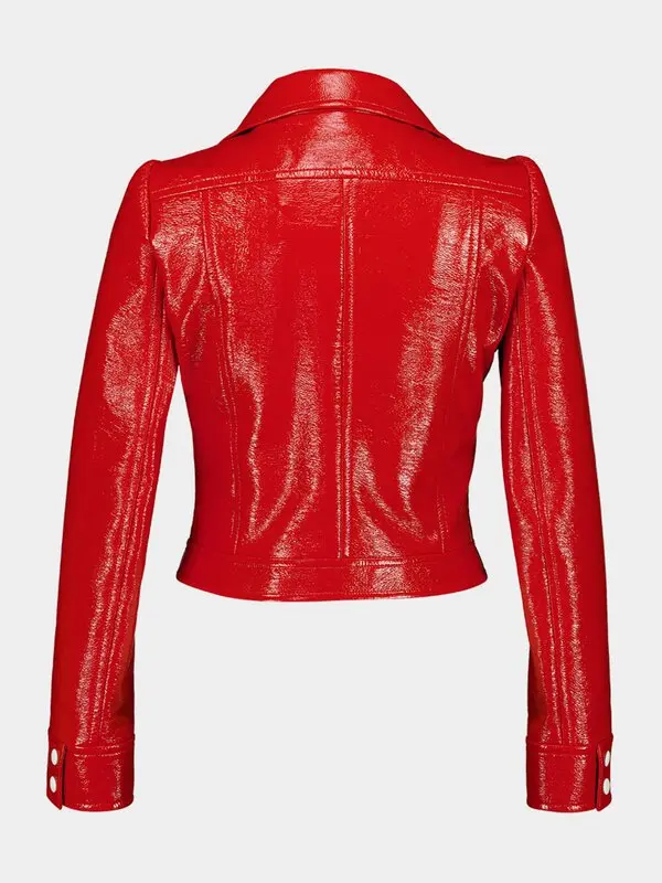 COURREGES Heritage Reedition Vinyl Jacket - Red