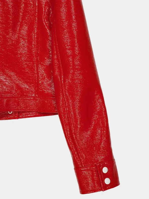COURREGES Heritage Reedition Vinyl Jacket - Red
