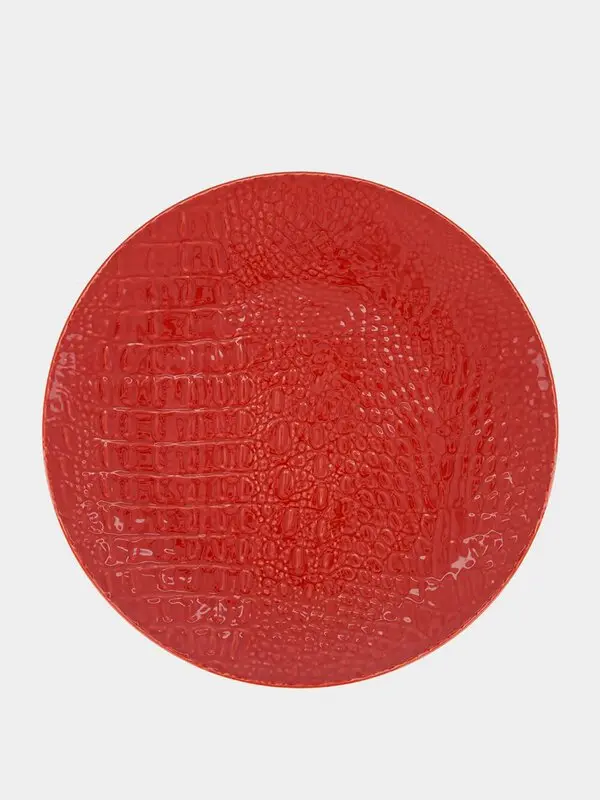HOUSE OF CAPRICORN Jacaré Ceramic Dinner Plate