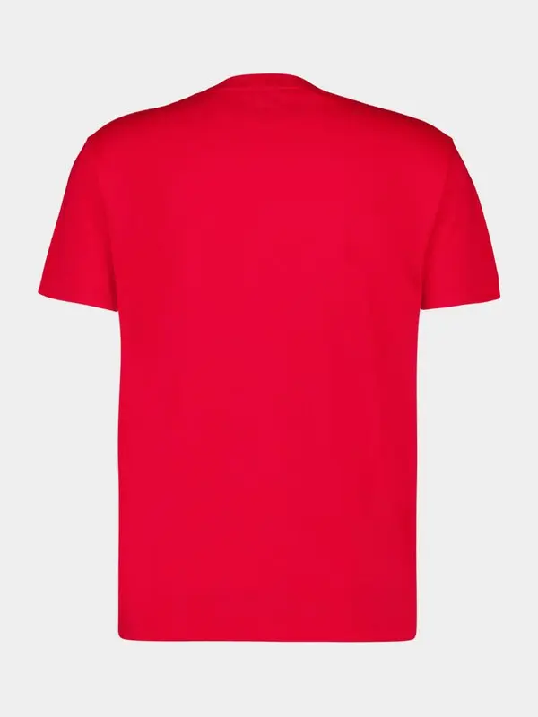 Valentino Garavani Cotton Jersey T-shirt With Vlogo Patch - Red