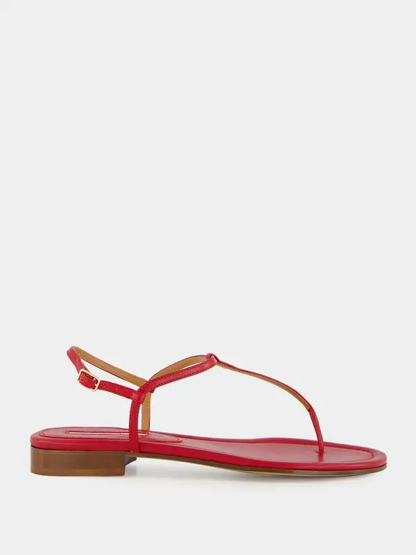 EMME PARSONS Calfskin Cecilia Sandals - Red