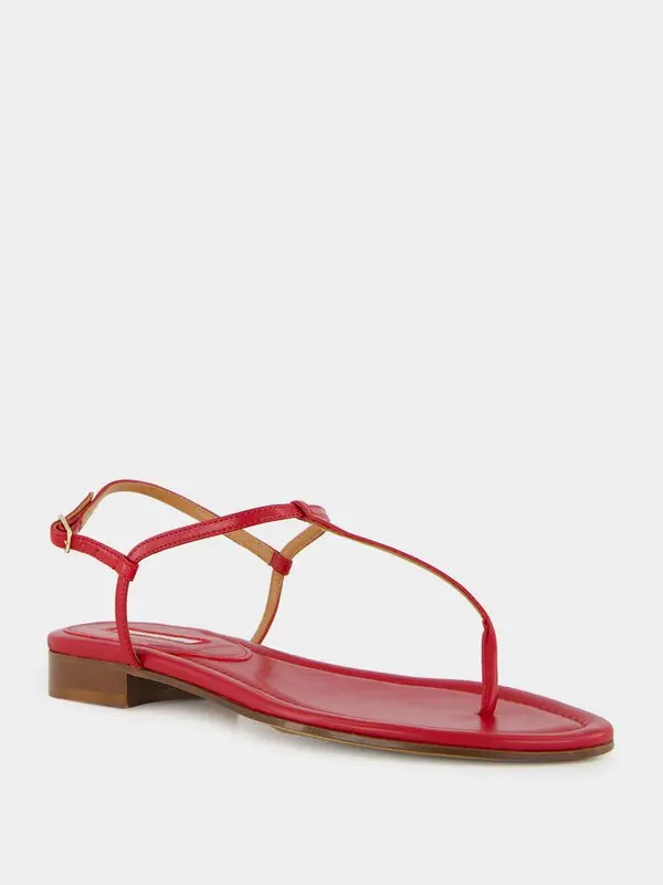 EMME PARSONS Calfskin Cecilia Sandals - Red