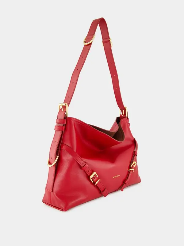 Givenchy Voyou Leather Bag - Red