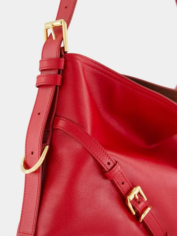 Givenchy Voyou Leather Bag - Red