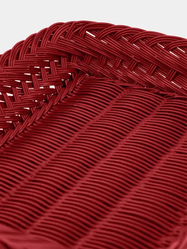 HOUSE OF CAPRICORN Handmade Vitória Wicker Medium Tray