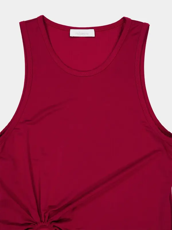 Rabanne Ruby Jersey Tank Top - Red