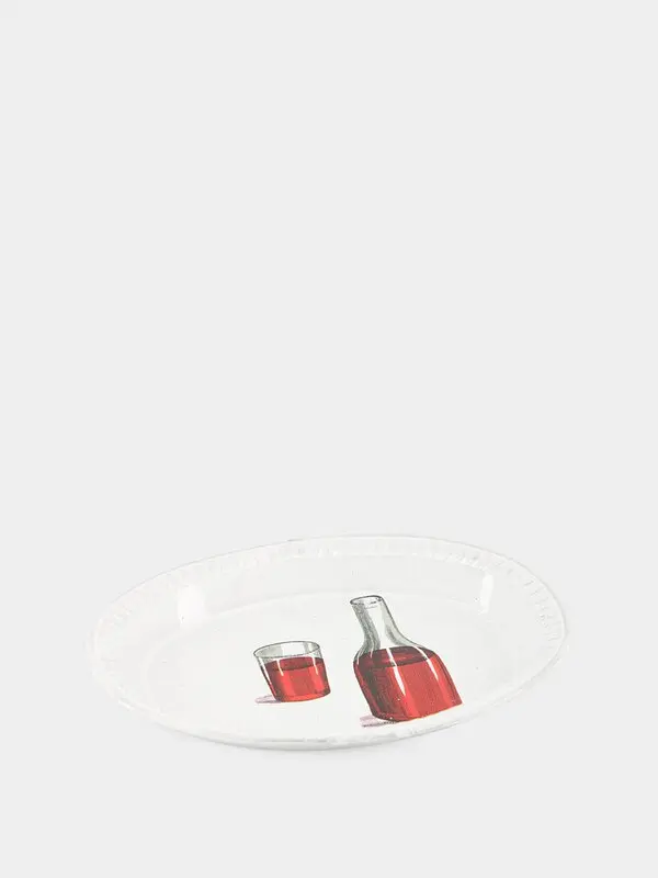 ASTIER DE VILLATTE Wine Decanter And Glass Soup Plate