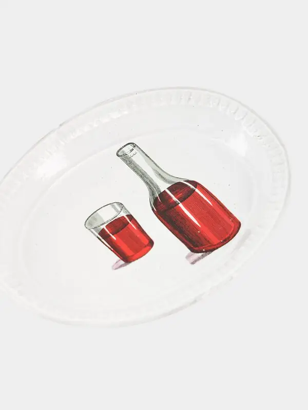 ASTIER DE VILLATTE Wine Decanter And Glass Soup Plate