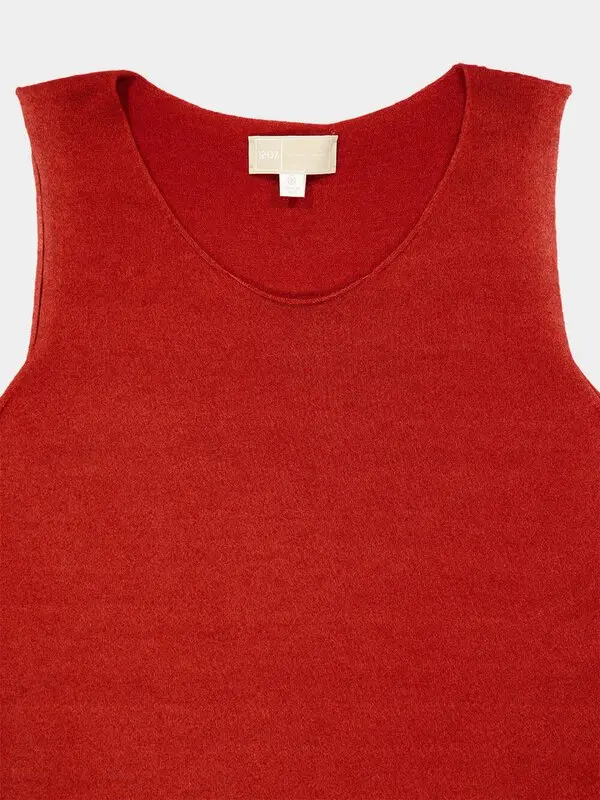 120% Lino Sleeveless Wool Top