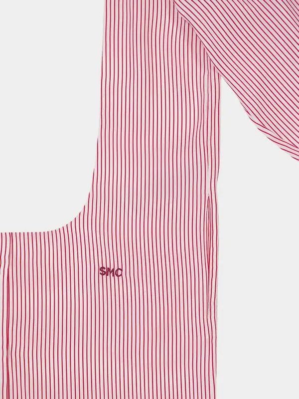 Stella McCartney Stripe Satin Silk Midi Dress