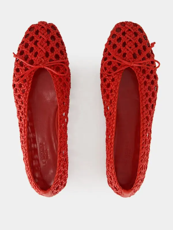 Le Monde Beryl Regency Slipper In Woven Leather