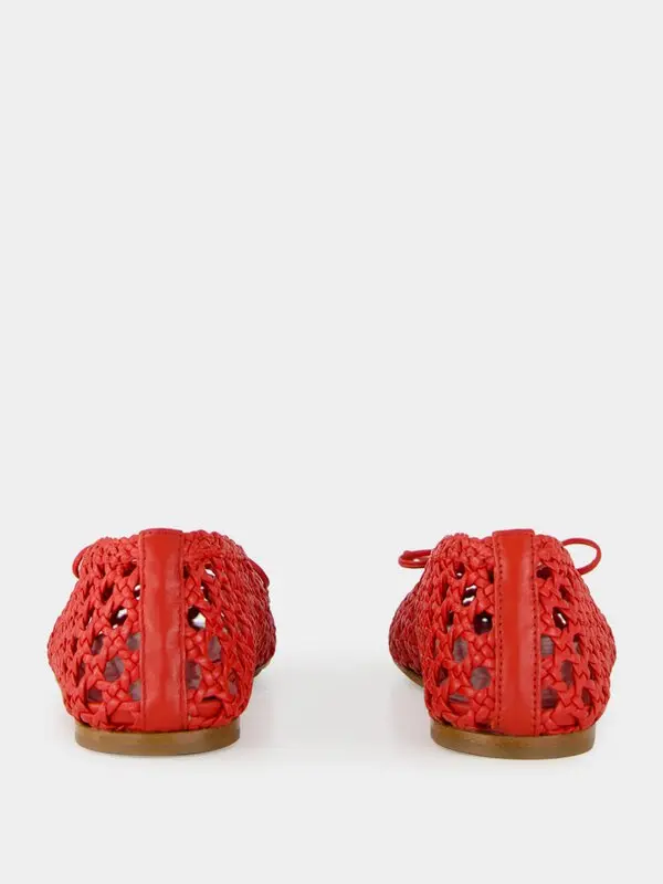 Le Monde Beryl Regency Slipper In Woven Leather