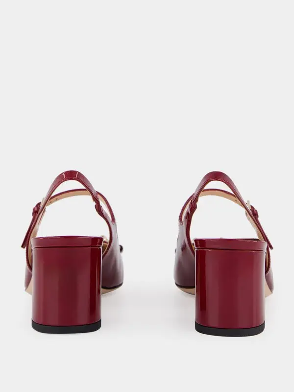Gucci Horsebit Patent Slingback Pumps