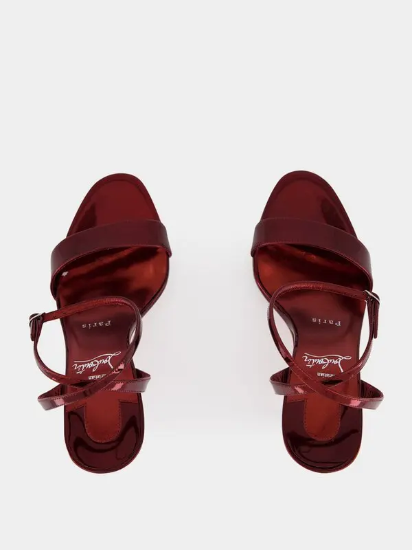 CHRISTIAN LOUBOUTIN Miss Z 100 Leather Sandals - Red
