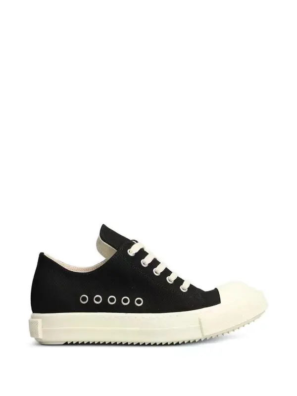 Rick Owens Extreme Eyelet Detail Sneakers - Black