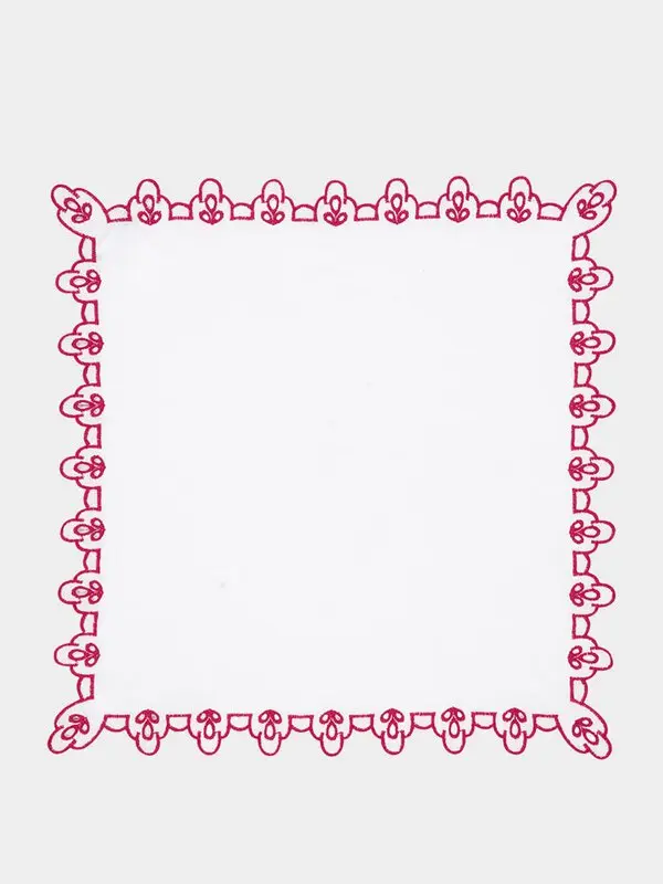 Borgo Delle Tovaglie Amalfi Antistain Linen Placemat - Red