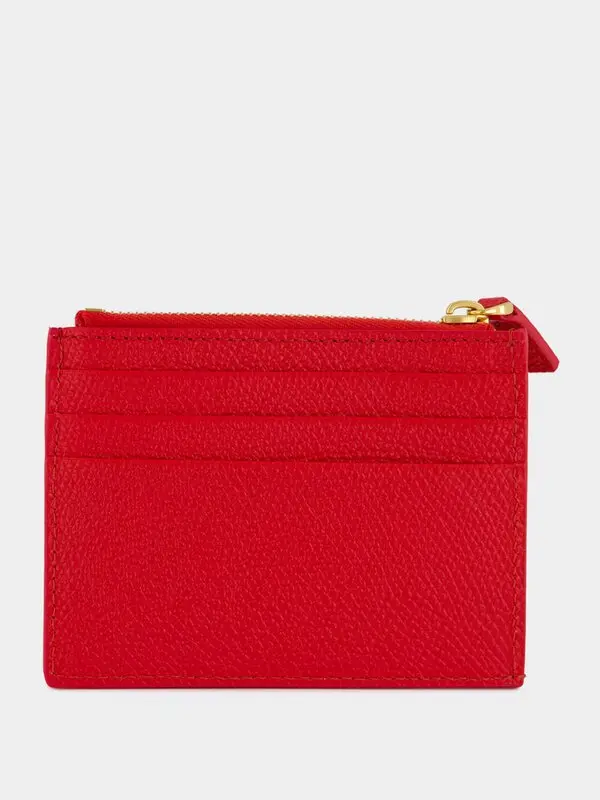 Valentino Garavani Calfskin Card Case With Vlogo