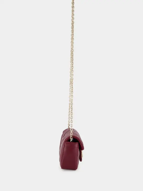 Gucci Gg Marmont Mini Leather Shoulder Bag - Red