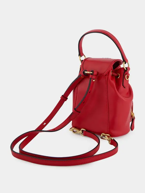 Miu Miu Calf Leather Bucket Backpack
