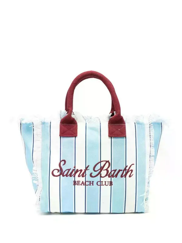 MC2 SAINT BARTH Striped Tote Bag - Blue