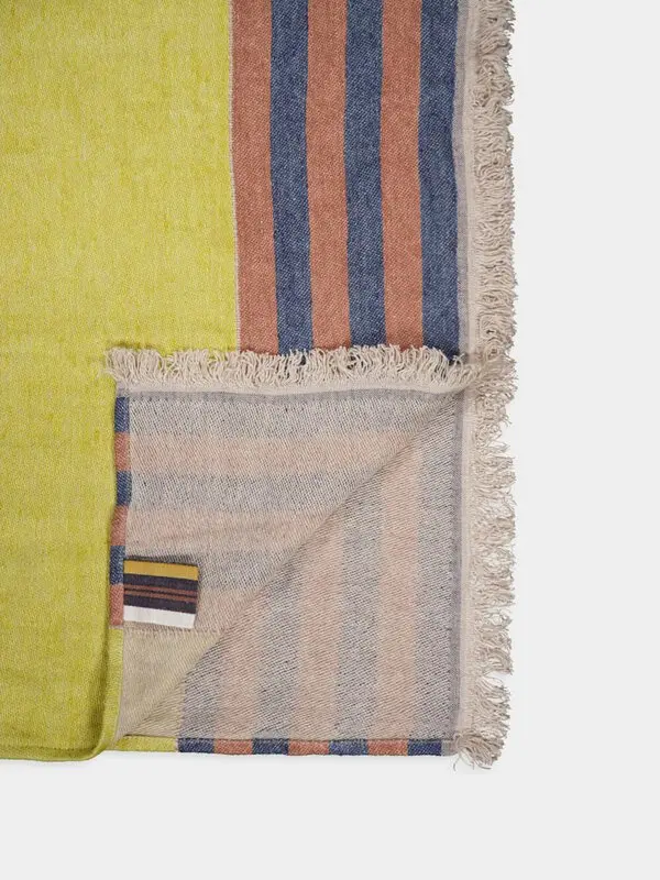 LIBECO The Belgian Red Earth Stripes Guest Towel
