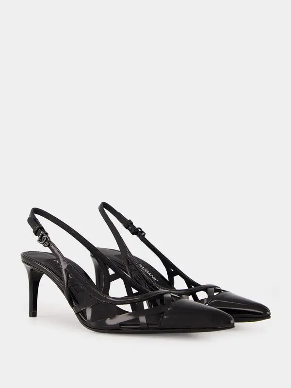 Dolce & Gabbana Leather Slingback Heels