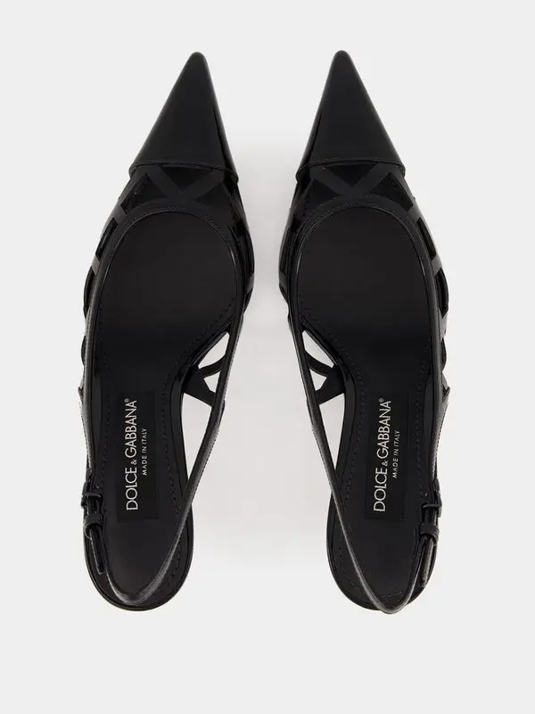 Dolce & Gabbana Leather Slingback Heels