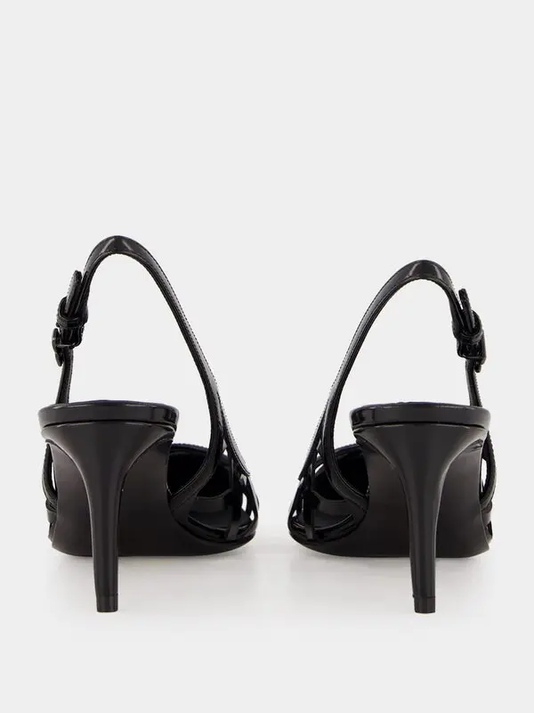 Dolce & Gabbana Leather Slingback Heels