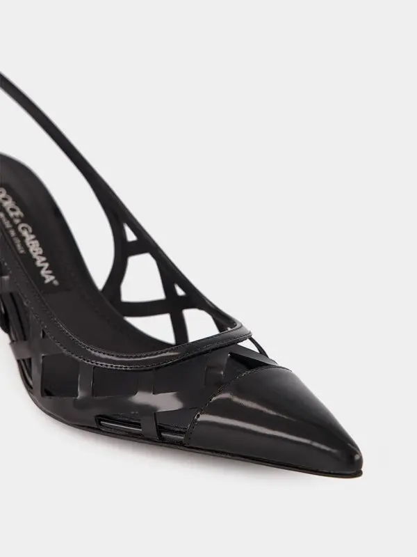 Dolce & Gabbana Leather Slingback Heels