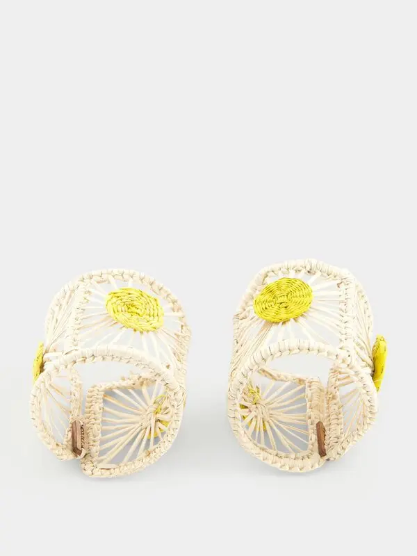 La DoubleJ Set Of 2 Raffia Napkin Rings