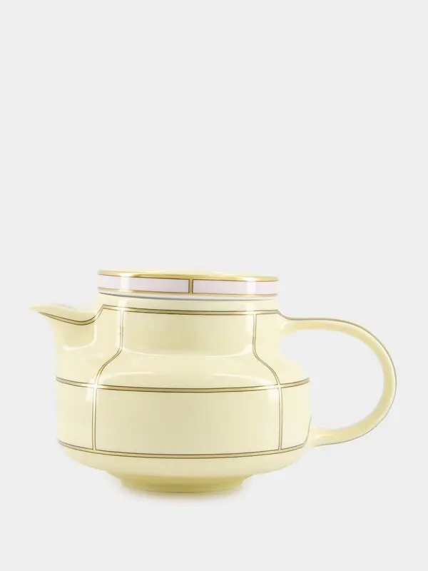 GINORI 1735 Giallo Porcelain Diva Teapot - Yellow