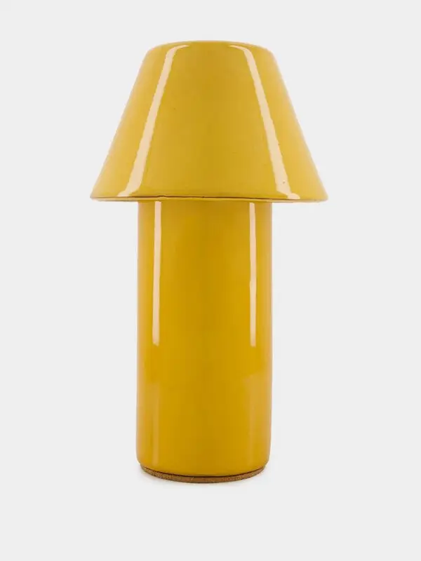 CALMA Ceramic Wireless Lamp - Yellow