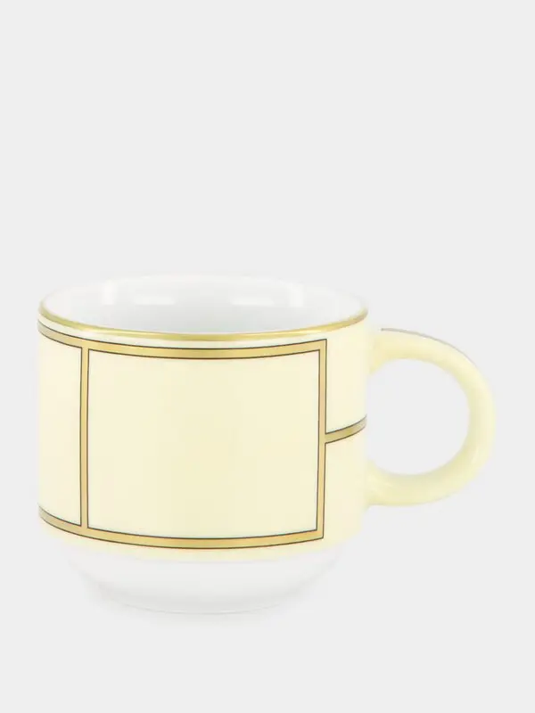 GINORI 1735 Porcelain Diva Coffee Cup - Yellow