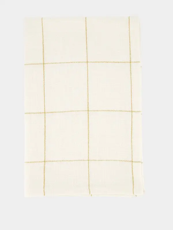 Madam Stoltz Checked Cotton Kitchen Towel