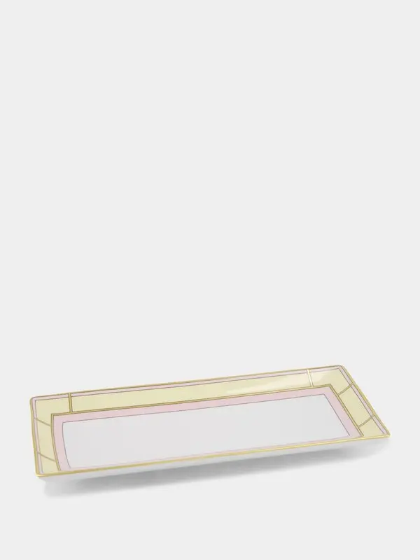 GINORI 1735 Giallo Porcelain Diva Rectangular Tray