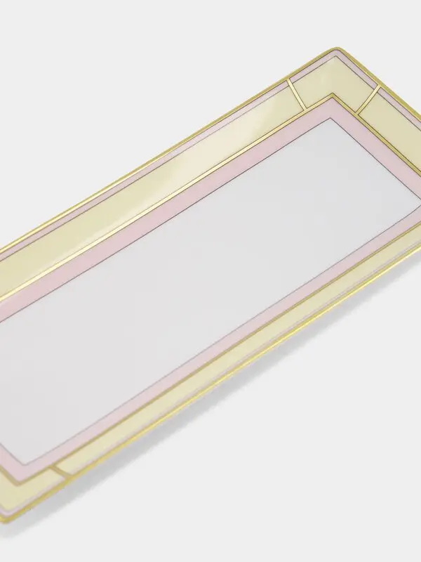 GINORI 1735 Giallo Porcelain Diva Rectangular Tray