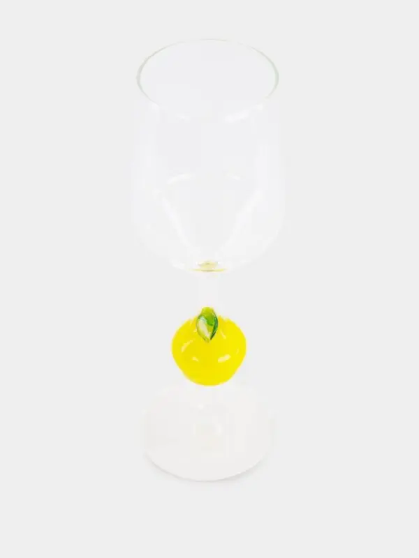 LES-OTTOMANS Lemon Shaped Glass - Yellow