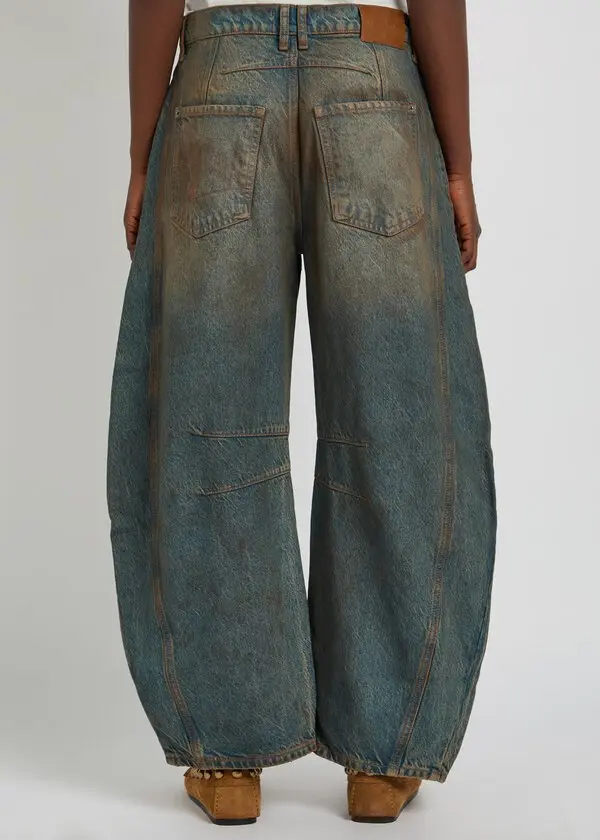 Free People Good Luck Barrel-leg Jeans