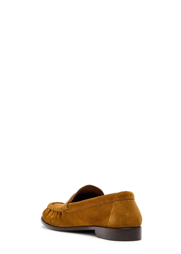 Saint Laurent Le Loafer 15 Suede Loafers - Tan