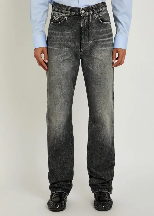 Versace Straight-leg Jeans - Grey