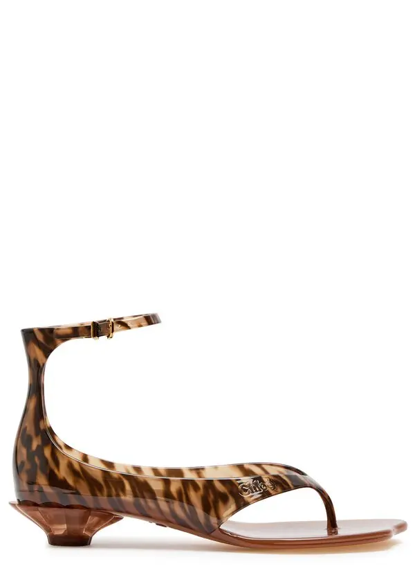 Chloé Jelly Thong Sandals - Brown